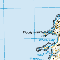 Woody Bay, Auckland - NZ Topo Map