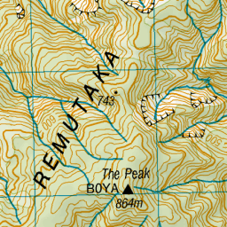 RIMUTAKA RANGE, Wellington - NZ Topo Map