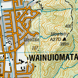 WAINUIOMATA, Wellington - NZ Topo Map