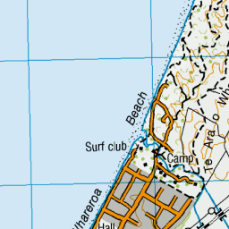 Whareroa Beach, Wellington - NZ Topo Map