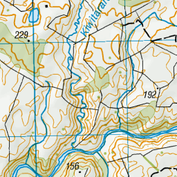 Mokau River, Waikato - NZ Topo Map