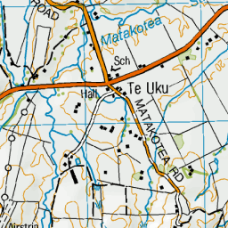 Te Uku, Waikato - NZ Topo Map