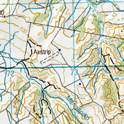 Mangapiko Stream, Waikato - NZ Topo Map