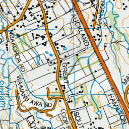 Hingaia Stream, Auckland - NZ Topo Map
