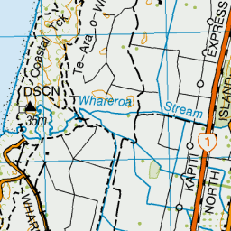 Whareroa Stream, Wellington - NZ Topo Map