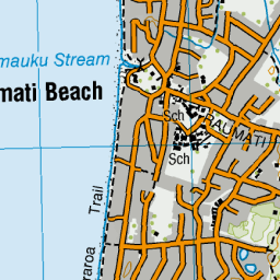 Raumati Beach, Wellington - NZ Topo Map
