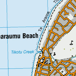 Paraparaumu Beach, Wellington - NZ Topo Map