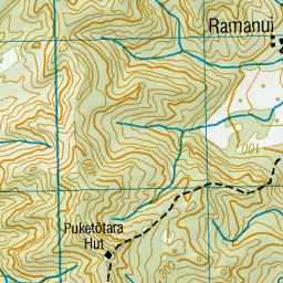 Ramanui, Manawatu-Wanganui - NZ Topo Map