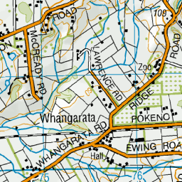 Whangarata, Waikato - NZ Topo Map