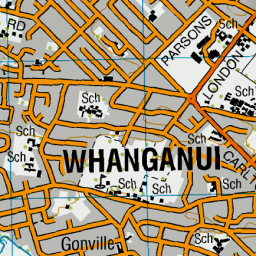 WANGANUI, Manawatu-Wanganui - NZ Topo Map