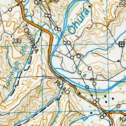 Ohura River, Manawatu-Wanganui - NZ Topo Map