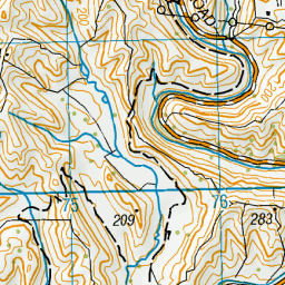 Ohura River, Manawatu-Wanganui - NZ Topo Map