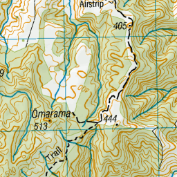 Omarama, Waikato - NZ Topo Map