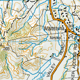 Waitetuna, Waikato - NZ Topo Map