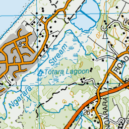 Totara Lagoon, Wellington - NZ Topo Map