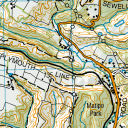 Matipo Park, Manawatu-Wanganui - NZ Topo Map