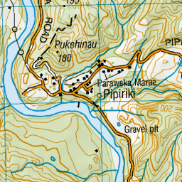 Pipiriki, Manawatu-Wanganui - NZ Topo Map
