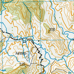 Waikaka Stream, Manawatu-Wanganui - NZ Topo Map