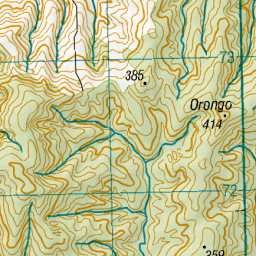 Orongo, Waikato - NZ Topo Map