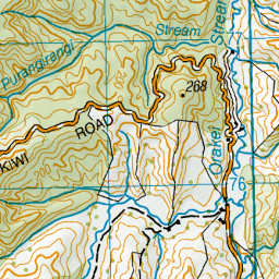 Orakei Stream, Waikato - NZ Topo Map