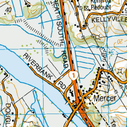 Mercer, Waikato - NZ Topo Map