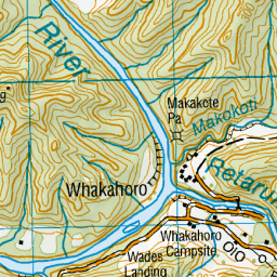 Whakahoro, Manawatu-Wanganui - NZ Topo Map