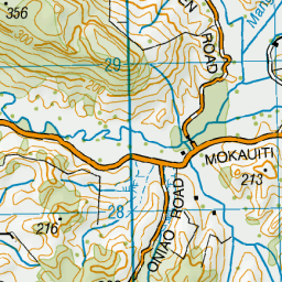 Whareroa Stream, Waikato - NZ Topo Map