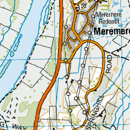 Meremere Redoubt, Waikato - NZ Topo Map