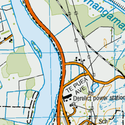 Meremere Steam Power Station, Waikato - NZ Topo Map