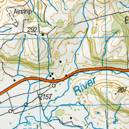 Eight Mile Junction, Waikato - NZ Topo Map
