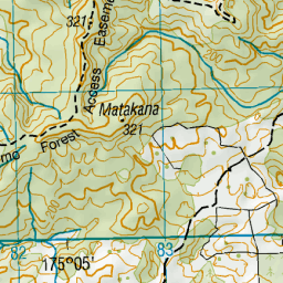 Matakana, Waikato - NZ Topo Map
