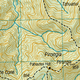 Pahautea Hut, Waikato - NZ Topo Map