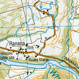 Ruaka Marae, Manawatu-Wanganui - NZ Topo Map