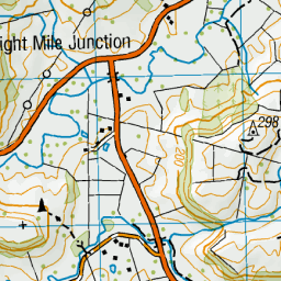 Eight Mile Junction, Waikato - NZ Topo Map