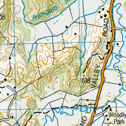 Waingaro Stream, Waikato - NZ Topo Map