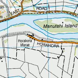 Manutahi Island, Waikato - NZ Topo Map
