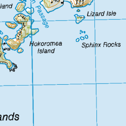 Flax Islands, Auckland - NZ Topo Map