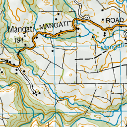 Mangati, Waikato - NZ Topo Map