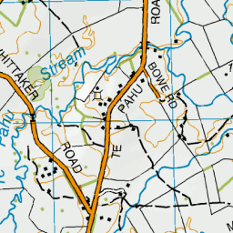 Te Pahu Stream, Waikato - NZ Topo Map
