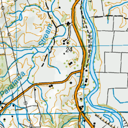 Waipa River, Waikato - NZ Topo Map