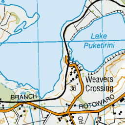 Lake Puketirini, Waikato - NZ Topo Map