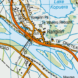 Lake Kopuera, Waikato - NZ Topo Map