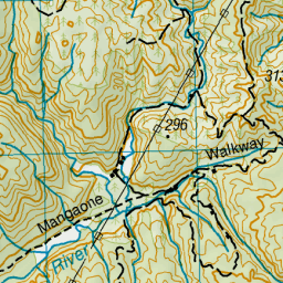 Waikanae River, Wellington - NZ Topo Map