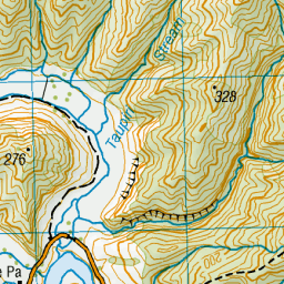 Taupiri Stream, Manawatu-Wanganui - NZ Topo Map