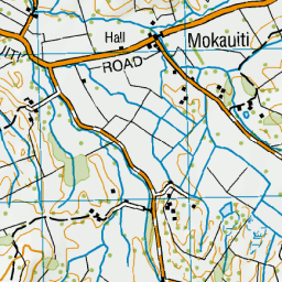 Mokauiti, Waikato - NZ Topo Map