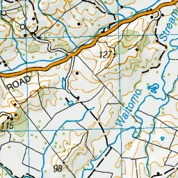 Waitomo Stream, Waikato - NZ Topo Map