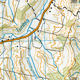 Turitea Stream, Waikato - NZ Topo Map