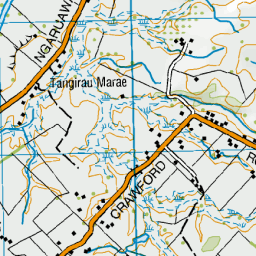 Tangirau Marae, Waikato - NZ Topo Map