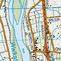 Ohinewai, Waikato - NZ Topo Map