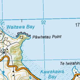 Waitawa Bay, Auckland - NZ Topo Map